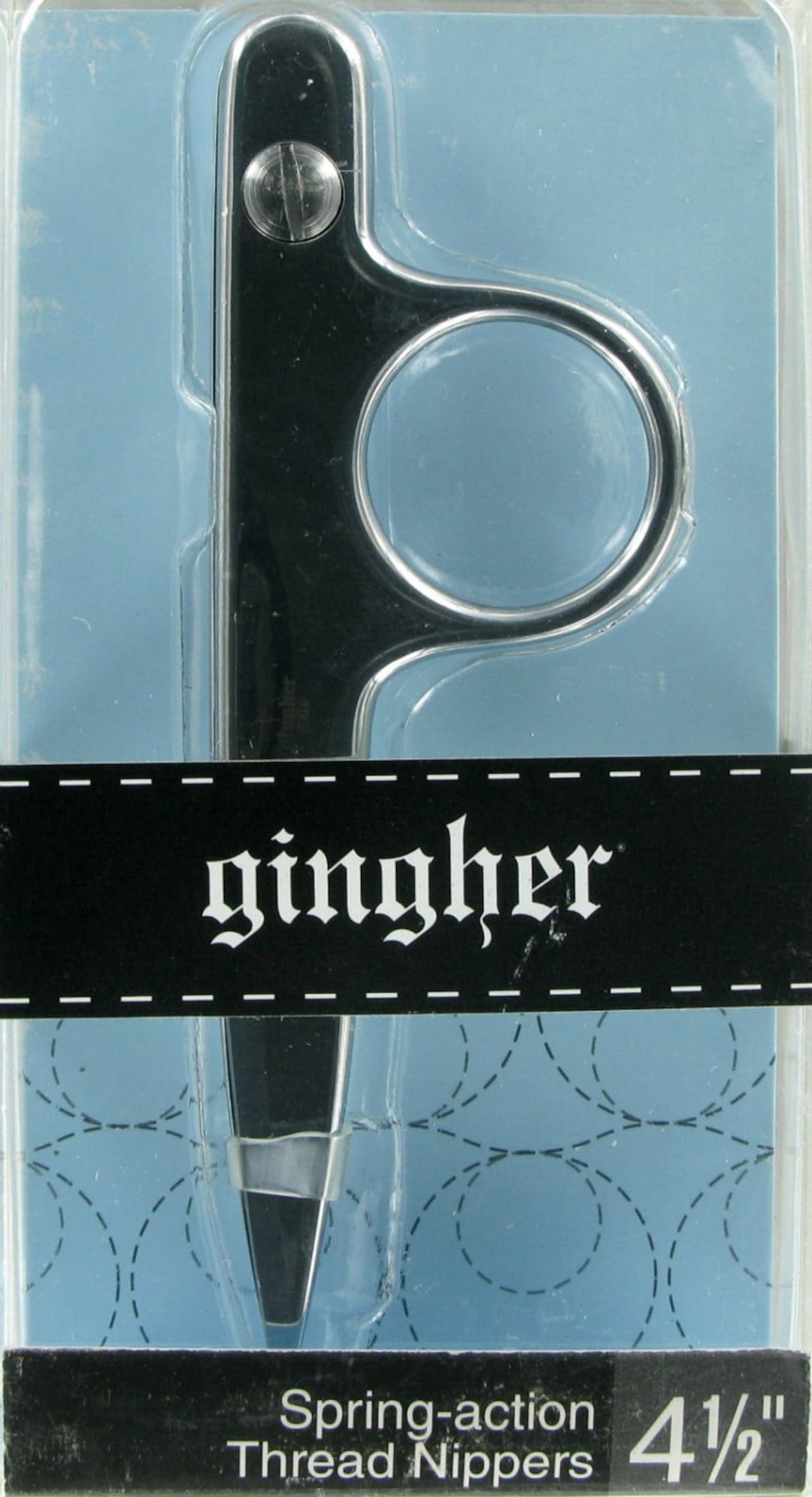 Gingher Thread Nipper--snips, 4.5" Spring-action, Double-plated Chrome ...