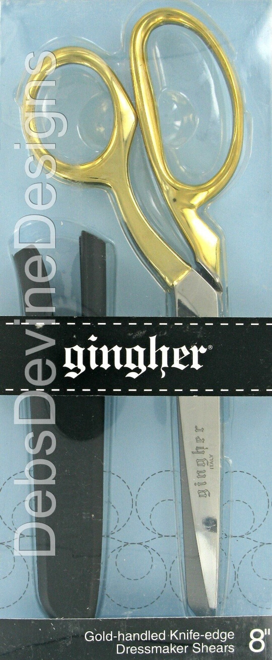 Gingher® 8" Dressmaker Gold-handled Knife-edge Dressmaker Shears, Knife ...