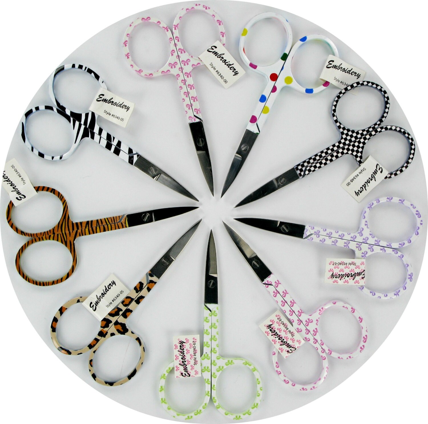 3.5embroidery-scissors-choice-of-fun-designs-animal-dot - Etsy