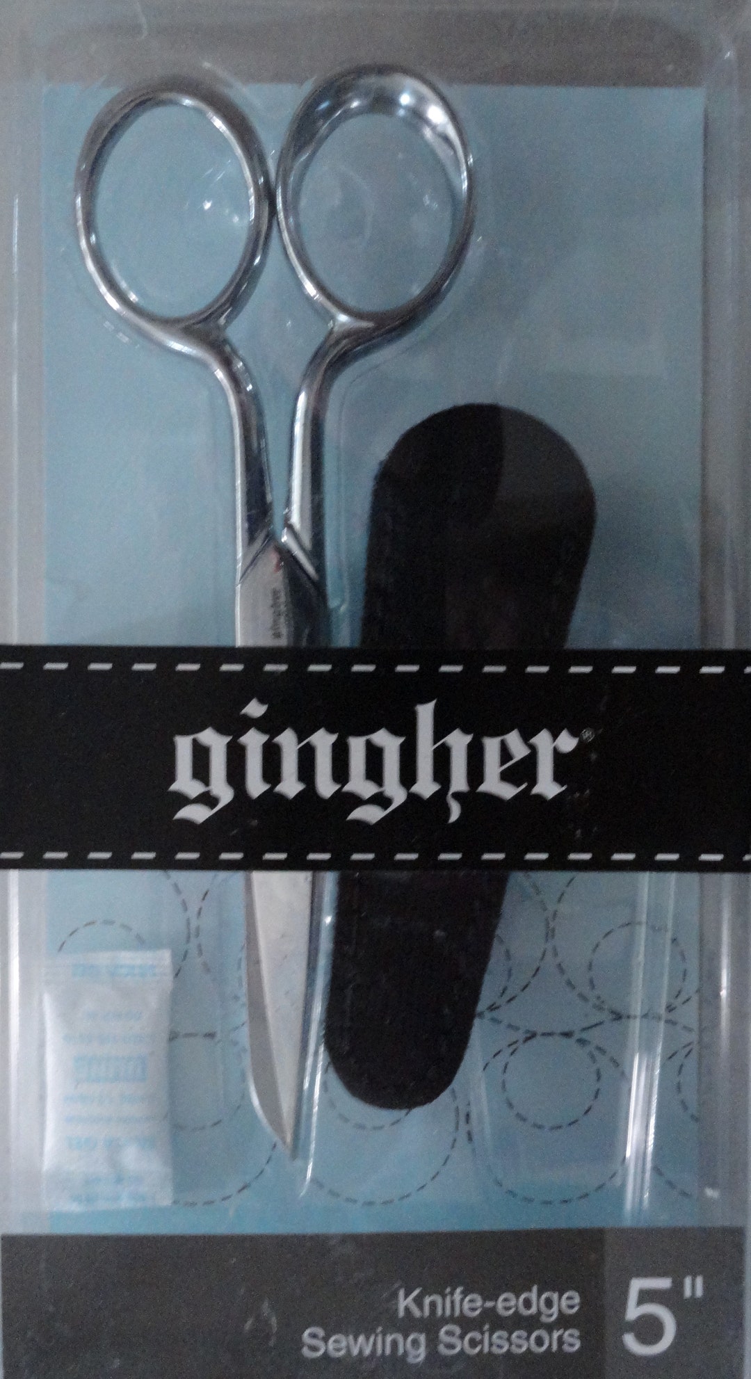 Gingher 5 Knife-edge Sewing Scissors/leather Sheath, Sewing Scissors ...