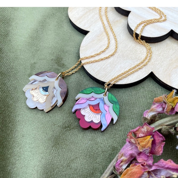 Laser Cut Necklace - Etsy