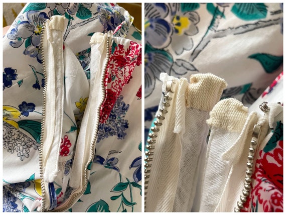 Vintage 1950s 'Alice Edwards' floral print cotton hal… - Gem