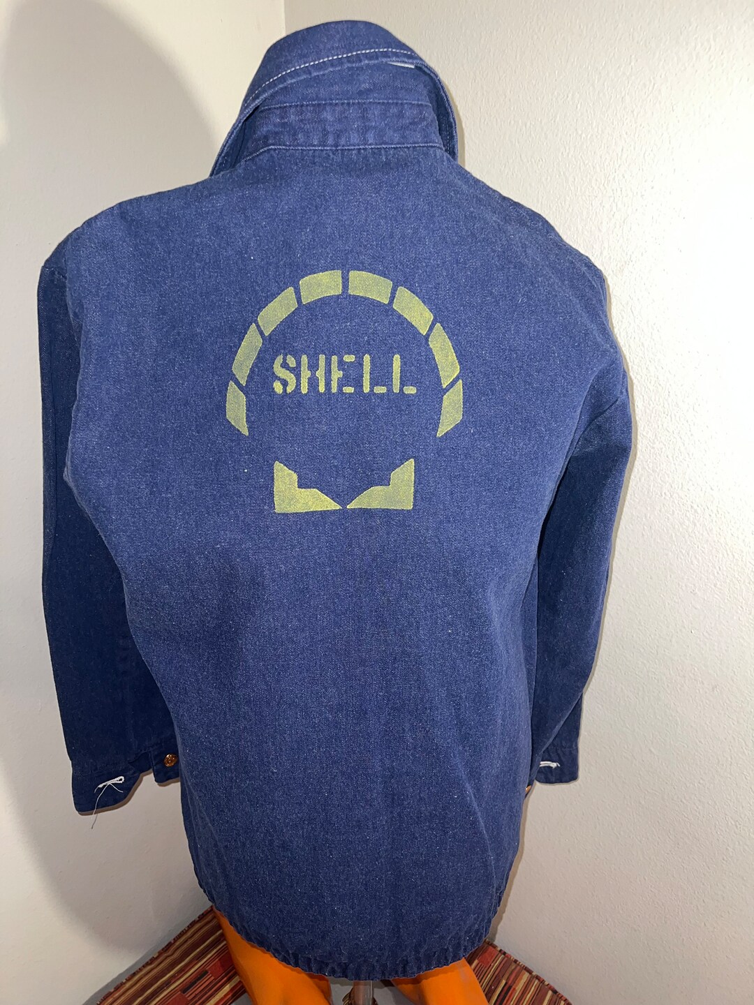 Vintage Wrangler Denim Chore Jacket Coat Shell Oil Gas Work Barn Made ...