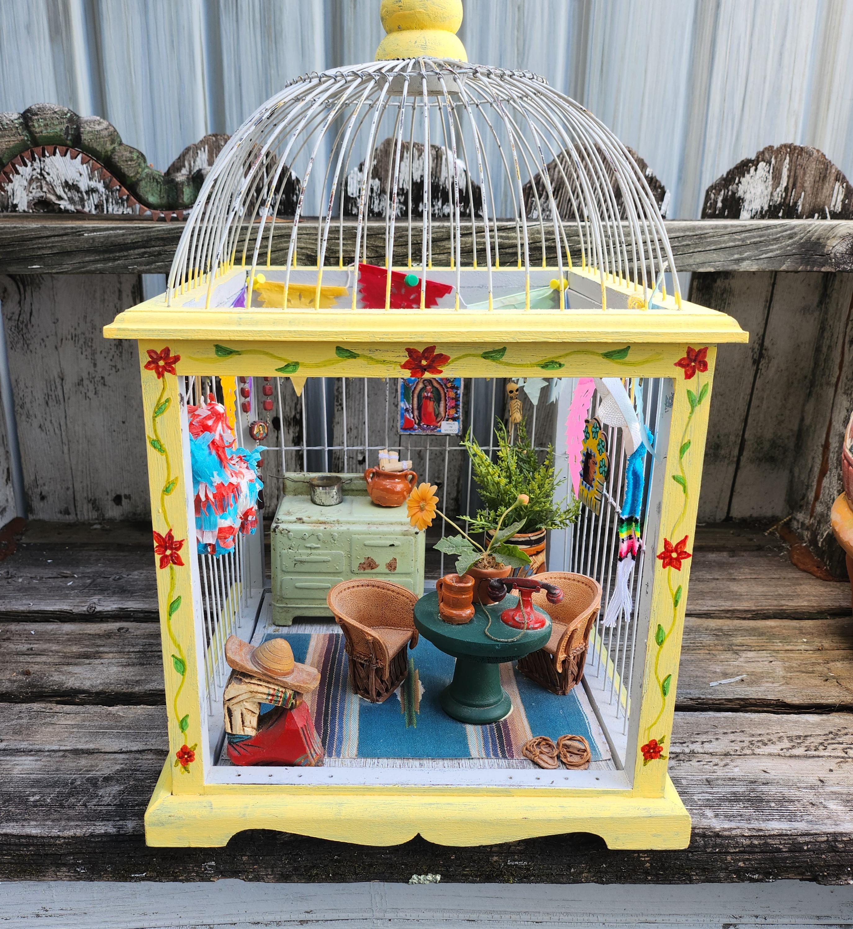 Mexican Kitchen Birdcage Diorama - Etsy