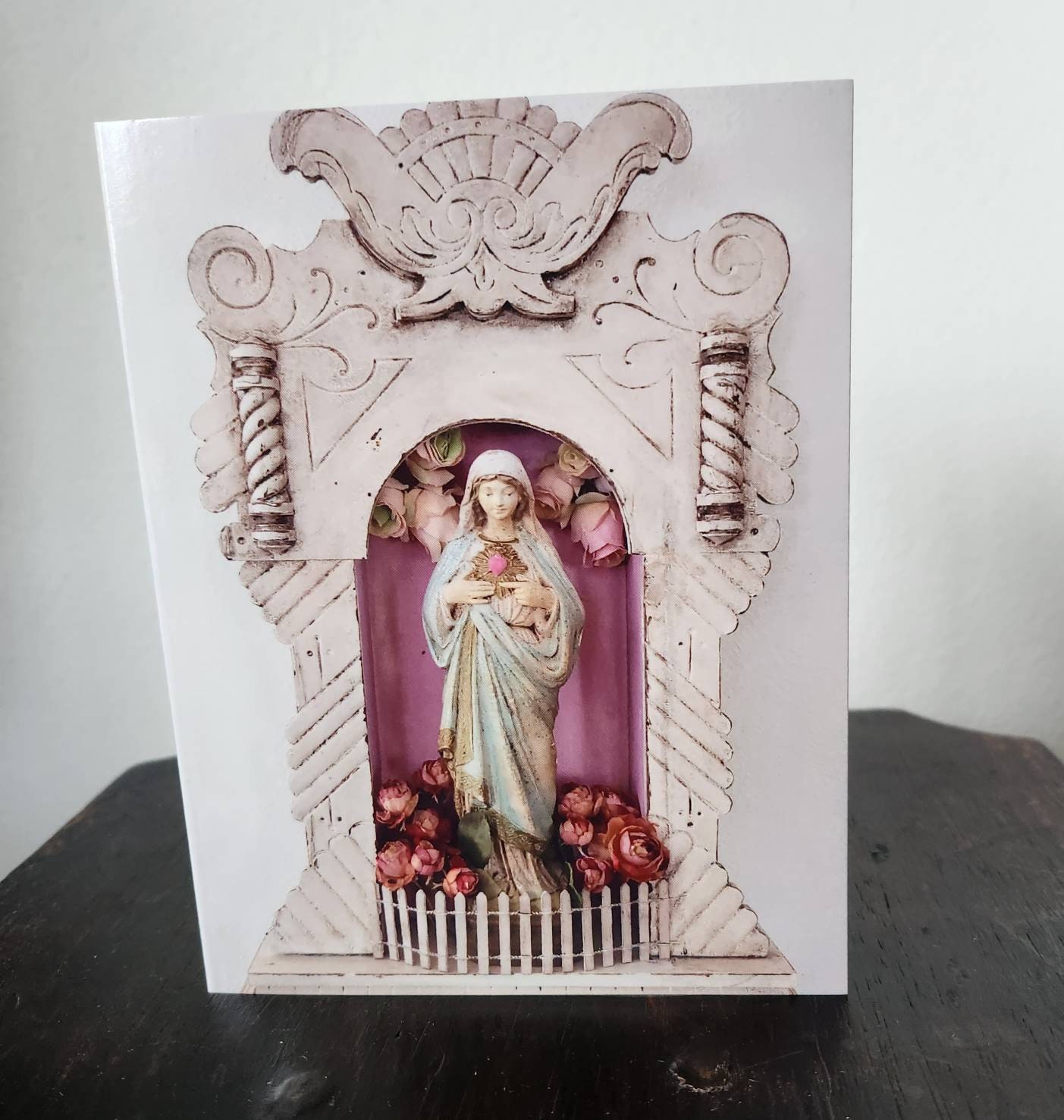 Shrine Art Sacred Heart of Mary Photo Note Card - Etsy