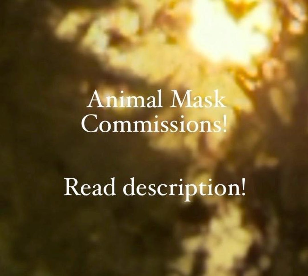 Animal/alterhuman Mask Commissions - Etsy