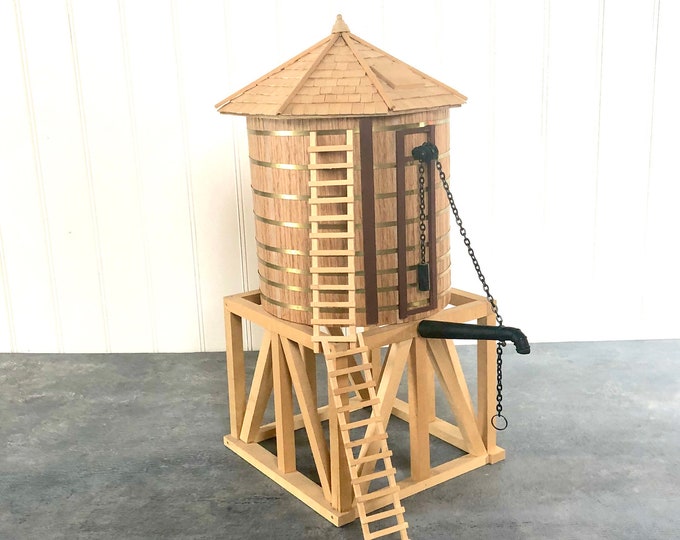 Large Vintage Wooden Model, Water Tower, G Scale, LGB, Train Layout ...
