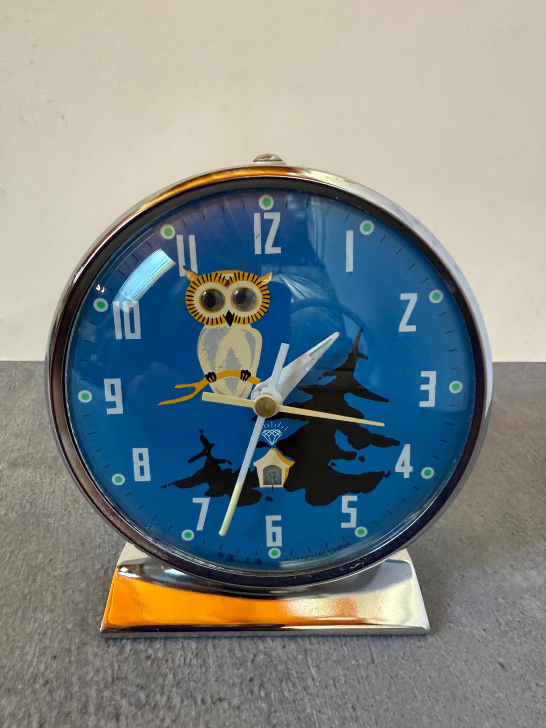 Vintage Owl Alarm Clock: Animated Eyes, Working Condition - Etsy