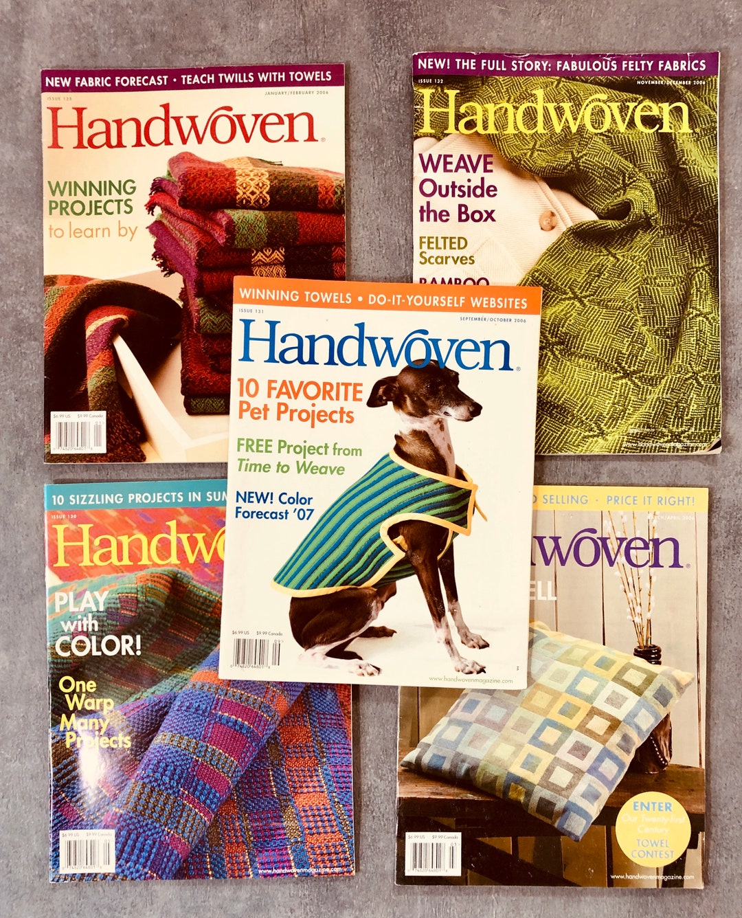 HANDWOVEN Magazines, Lot of 5, Weaving Instructions, How to Weave ...