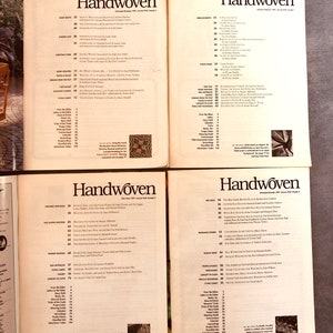 HANDWOVEN Magazines, Lot of 5, Weaving Instructions, How to Weave ...