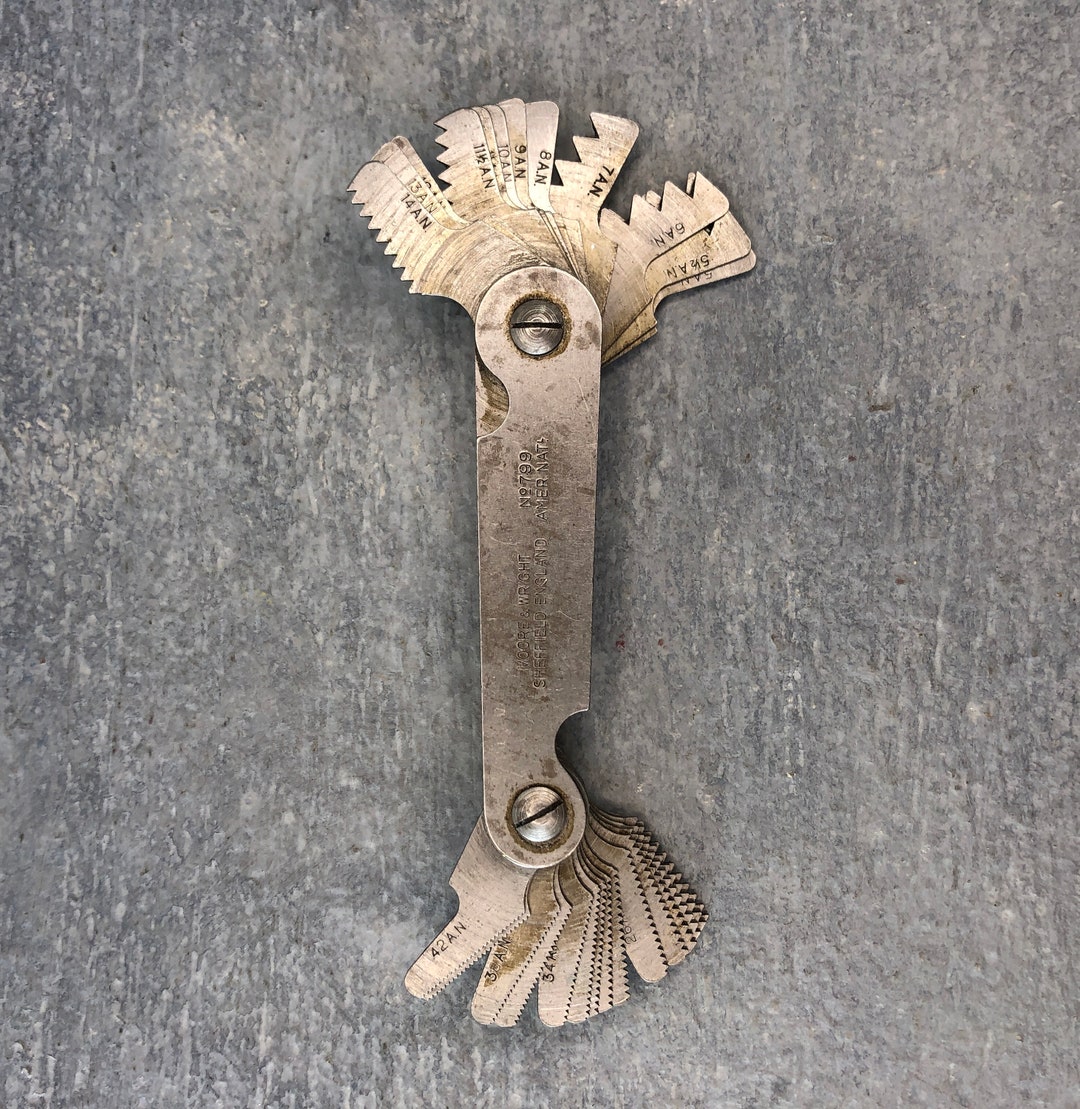 Vintage Moore & Wright Screw Pitch Gage: Sheffield Machinist Tool - Etsy