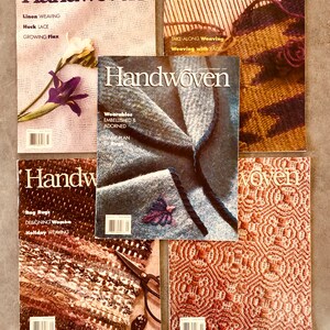 HANDWOVEN Magazines, Lot of 5, Weaving Instructions, How to Weave ...