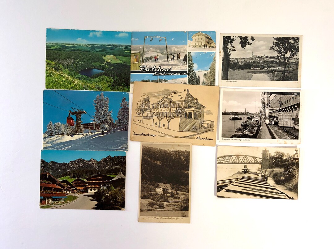 Vintage German Scenery Postcards: 1940s-50s Paper Ephemera - Etsy