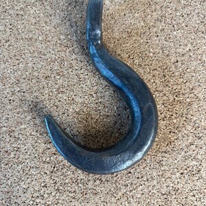 Extra Large Vintage, Iron Hook, Hand Forged, Old Barn Hardware, Pulley ...