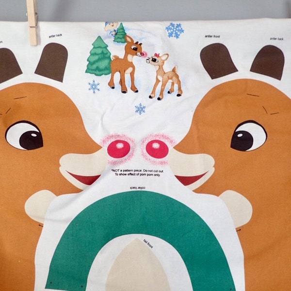 Rudolphs the Red Nosed Reindeer Fabric - Etsy