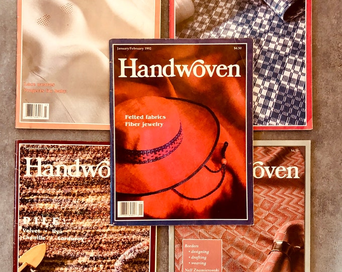 HANDWOVEN Magazines, Lot of 5, Weaving Instructions, How to Weave ...