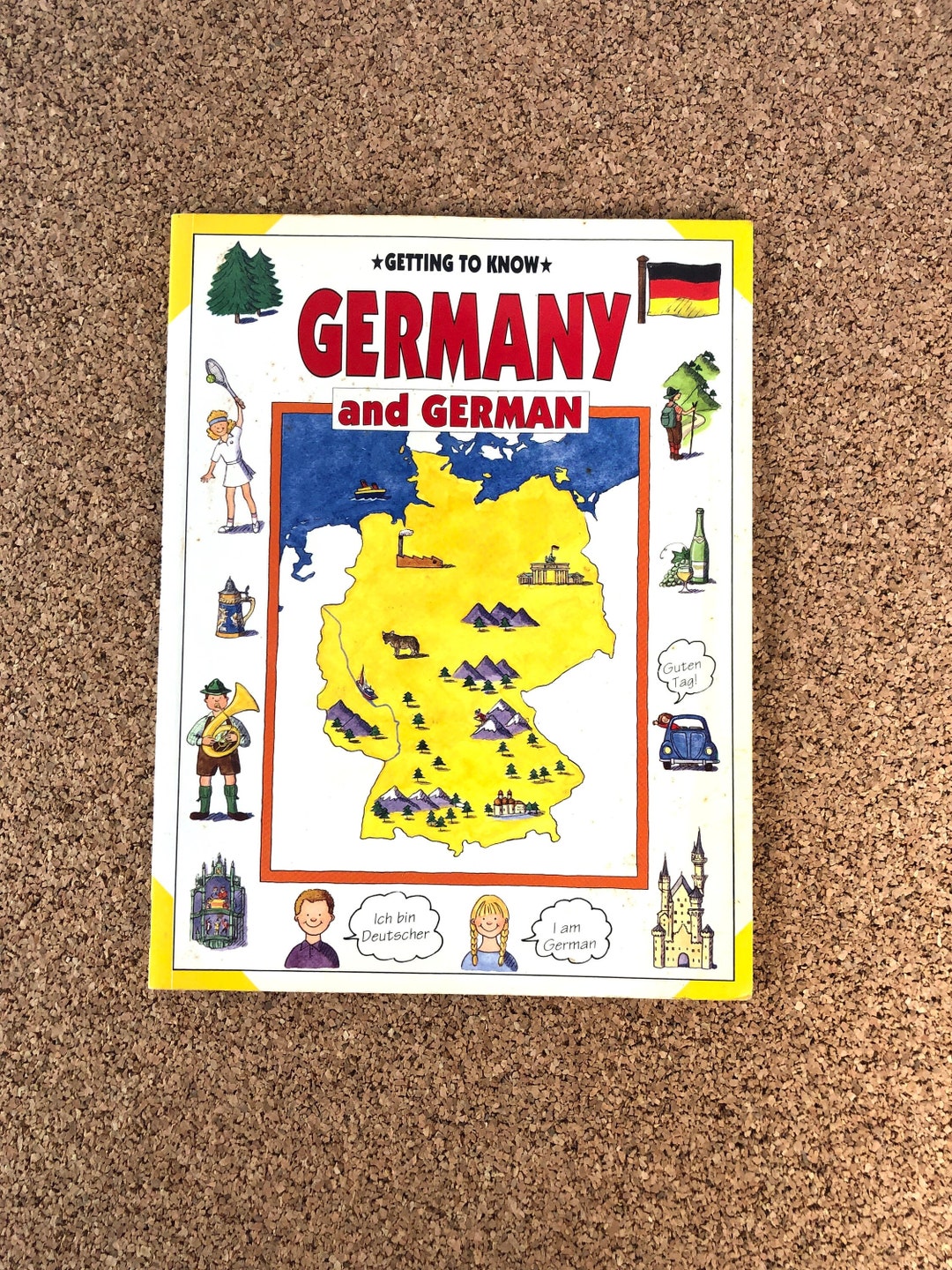 Get to Know Germany, Vintage Kids Book, English & German, Words in ...