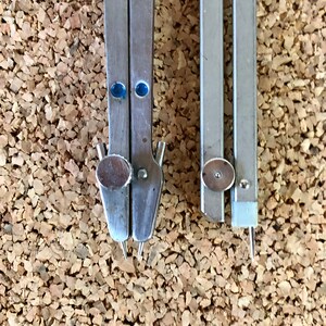 2 Vintage, Dividers, Map Plotting, Drafting Tool, Compass Set ...