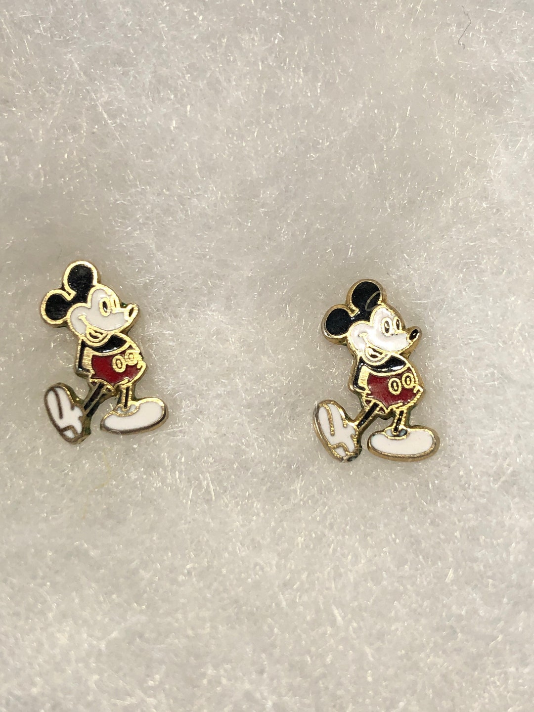 Disney, Mickey Mouse, Post Earrings, 1976, Bicentennial, Vintage is ...