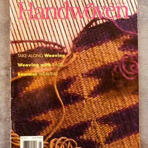 HANDWOVEN Magazines, Lot of 5, Weaving Instructions, How to Weave ...