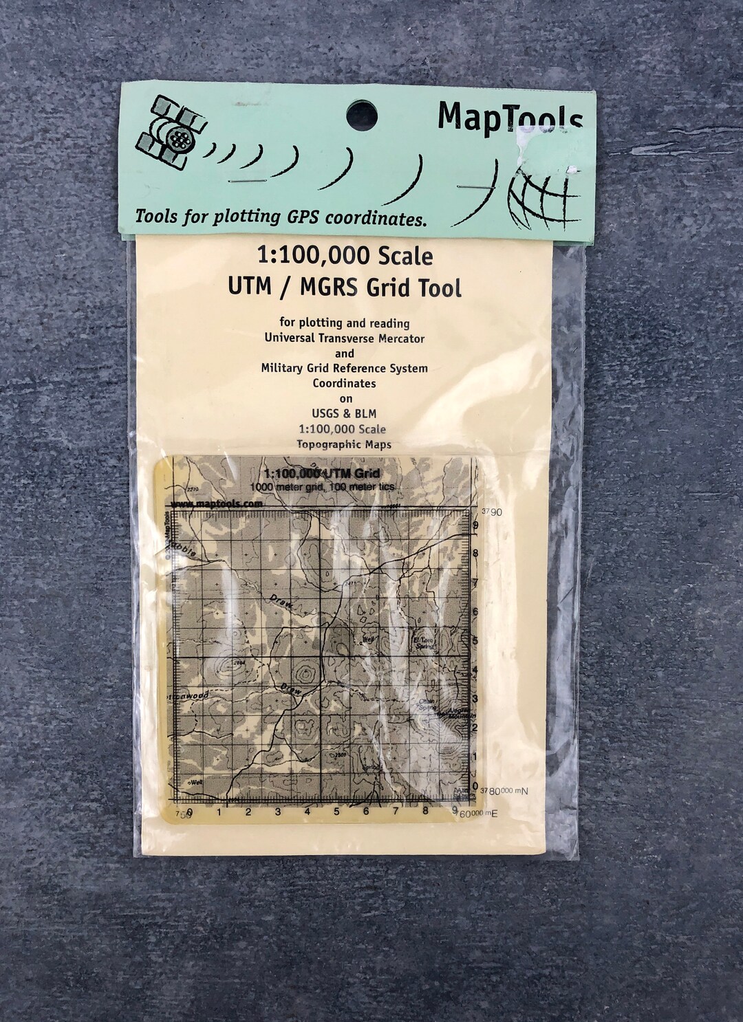 Map Tools, 1:100,00 UTM, MGRS Grid, Tool, Orienteering, Hiking ...