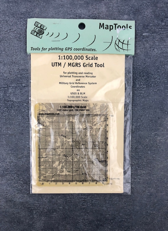 Map Tools 1:10000 UTM MGRS Grid Tool Orienteering | Etsy
