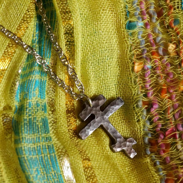 Rustic Cross Pendant - Etsy