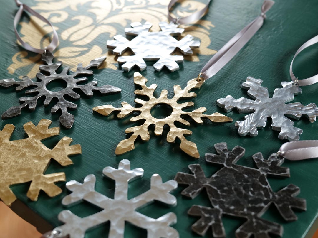 Hand Forged Snowflake Ornament * Christmas Decor * Winter Gifts ...