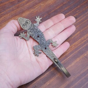 Lizard Hook Hand Forged Hook Gecko Hook Blacksmith Made Hook Decorative ...