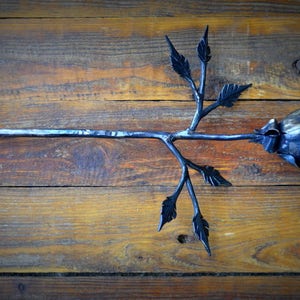 Metal Rose Steel Rose Rose Art Bloom Sculpture Blacksmith Made Rose ...