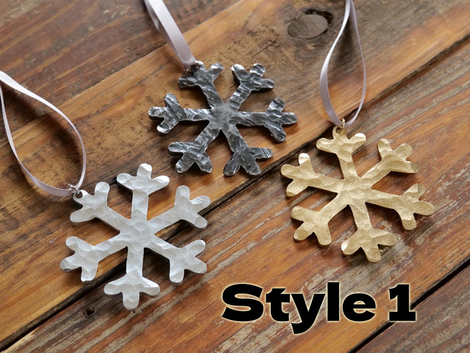 Hand Forged Snowflake Ornament * Christmas Decor * Winter Gifts ...