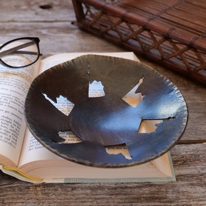 Hammered Lighthouse Steel Bowl *lighthouse Decor * Hand Forged Metal ...