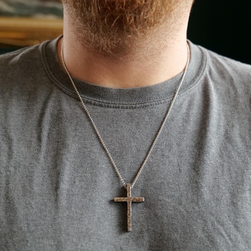 Chunky Cross Necklace - Etsy