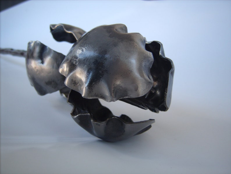 17 Steel Iris Metal Flower Blacksmith Made Hand - Etsy