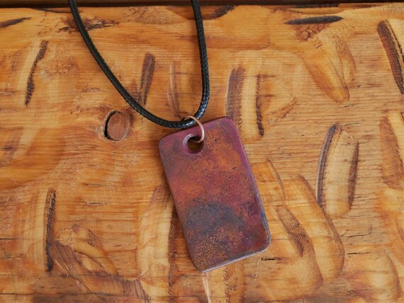 Copper Necklace Pendant Copper 7th Anniversary Gift Hand | Etsy