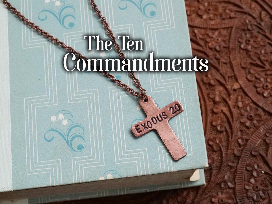 Exodus 20 Necklace * Ten Commandments Necklace * Bible Verse Gifts ...