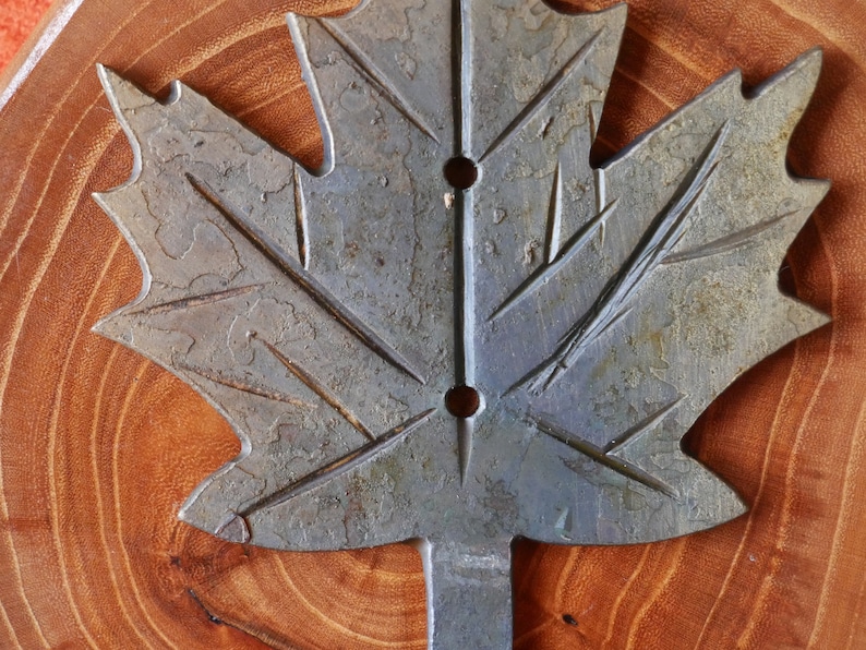 Maple Leaf Hook Hand Forged Hook Blacksmith Made Hook - Etsy