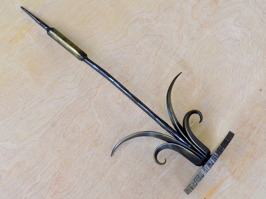 Hand Forged Cattail Sculpture * Metal Cattail Sculpture * Metal Cattail ...