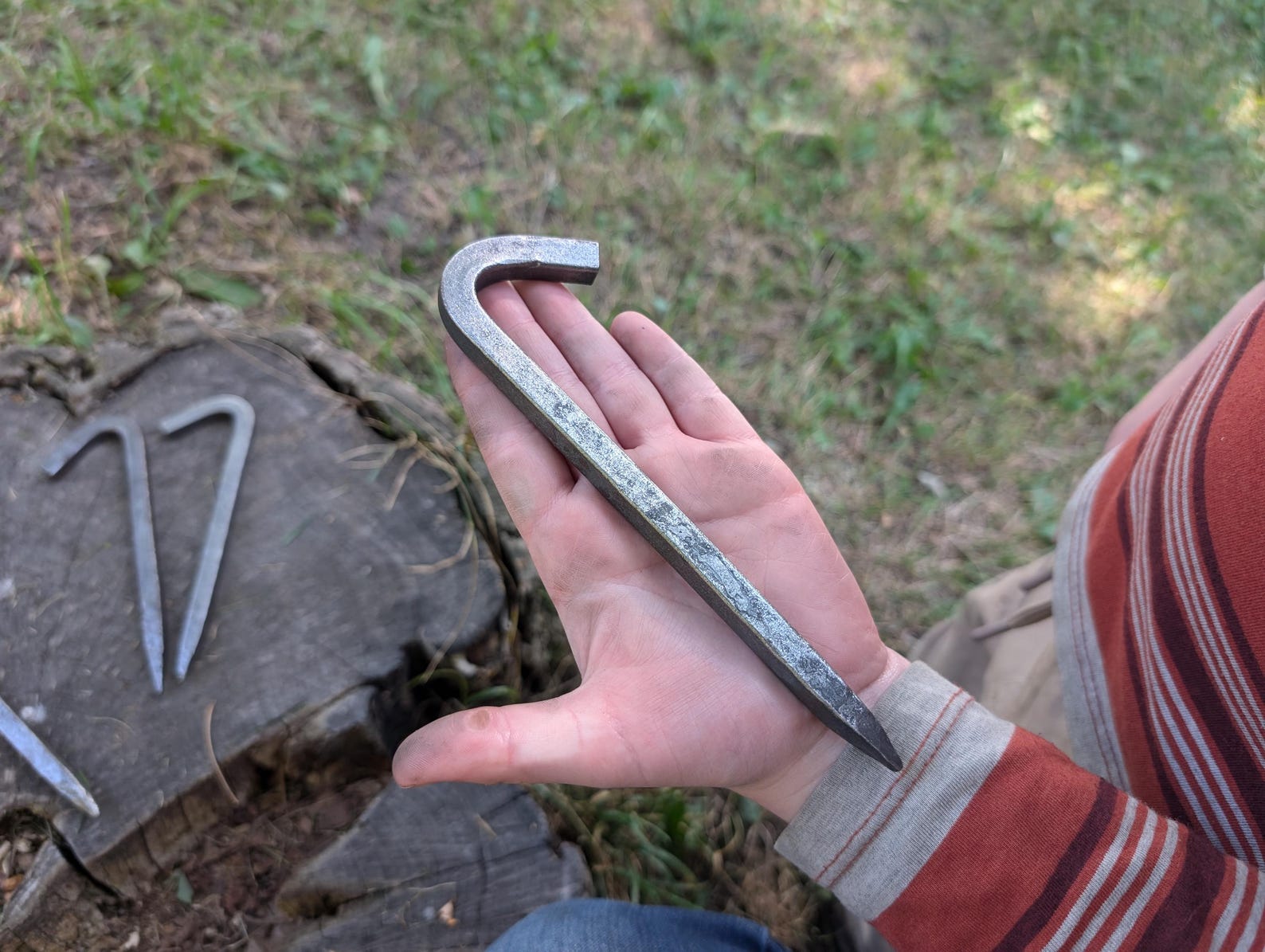Hand Forged Tent Stake - Etsy