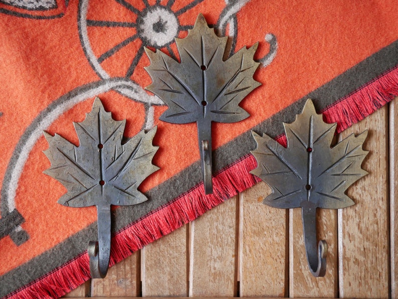 Maple Leaf Hook Hand Forged Hook Blacksmith Made Hook - Etsy
