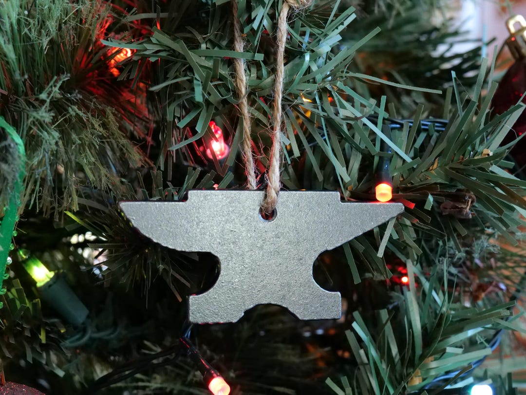 Metal Double Horn Anvil Ornament * Christmas Decor * Winter Gifts ...