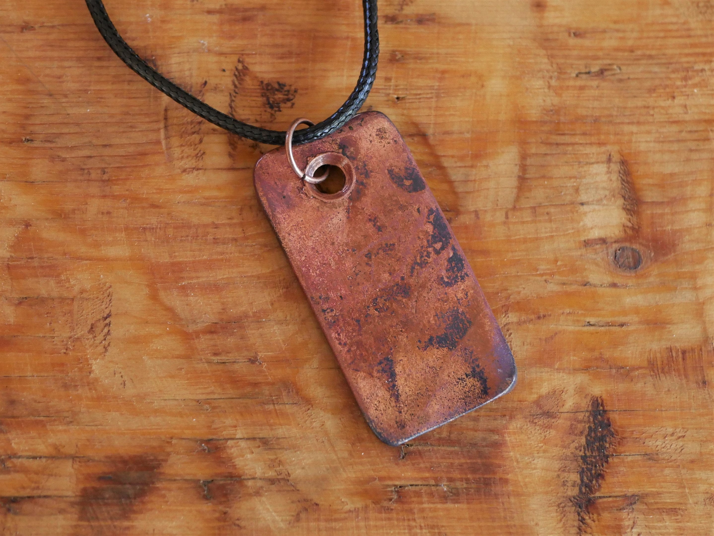 Copper Necklace Pendant Copper 7th Anniversary Gift Hand | Etsy