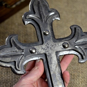 Metal Cross Wall Art // Cross Wall Decor // Iron Cross Wall Decor ...