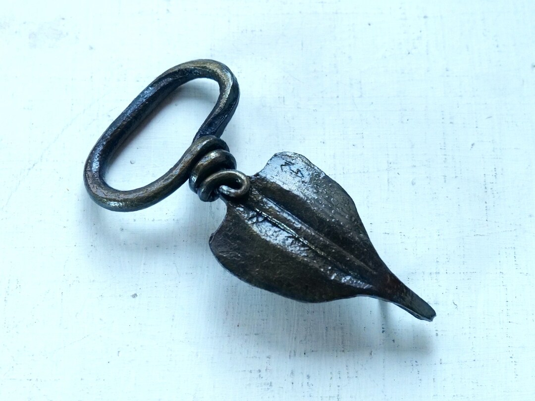 Hand Forged Belt Buckle * Blacksmith Leaf Belt Buckle * Unique Steel ...