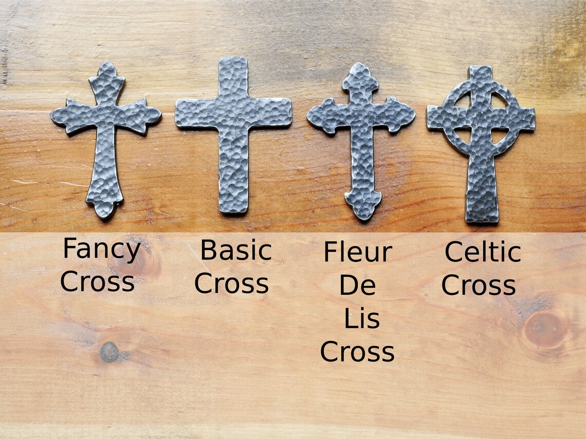 Hand Forged Steel Cross Hammered Pocket Cross Small Cross | Etsy