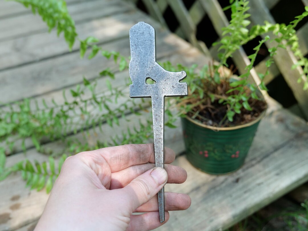 Cowboy Boot Garden Stake * Metal Planter Decoration * House Plant ...