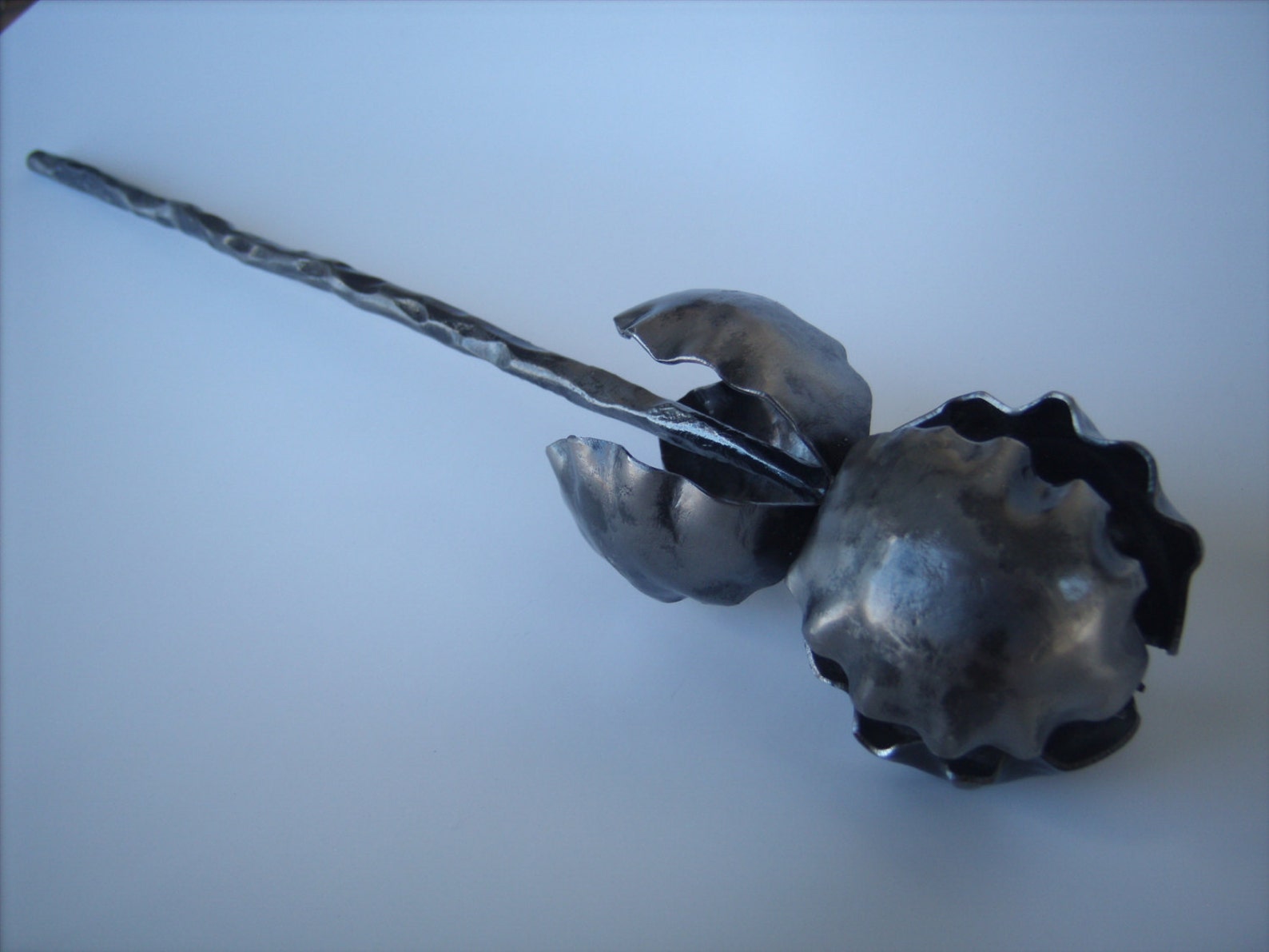 17 Steel Iris Metal Flower Blacksmith Made Hand - Etsy