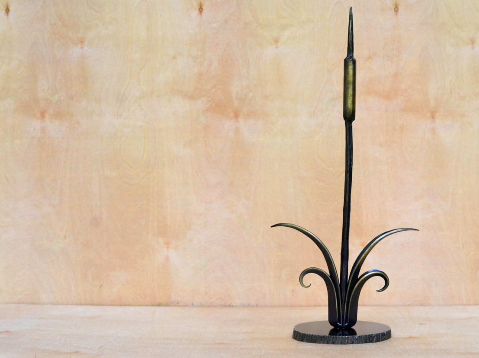 Hand Forged Cattail Sculpture Metal Cattail Sculpture - Etsy