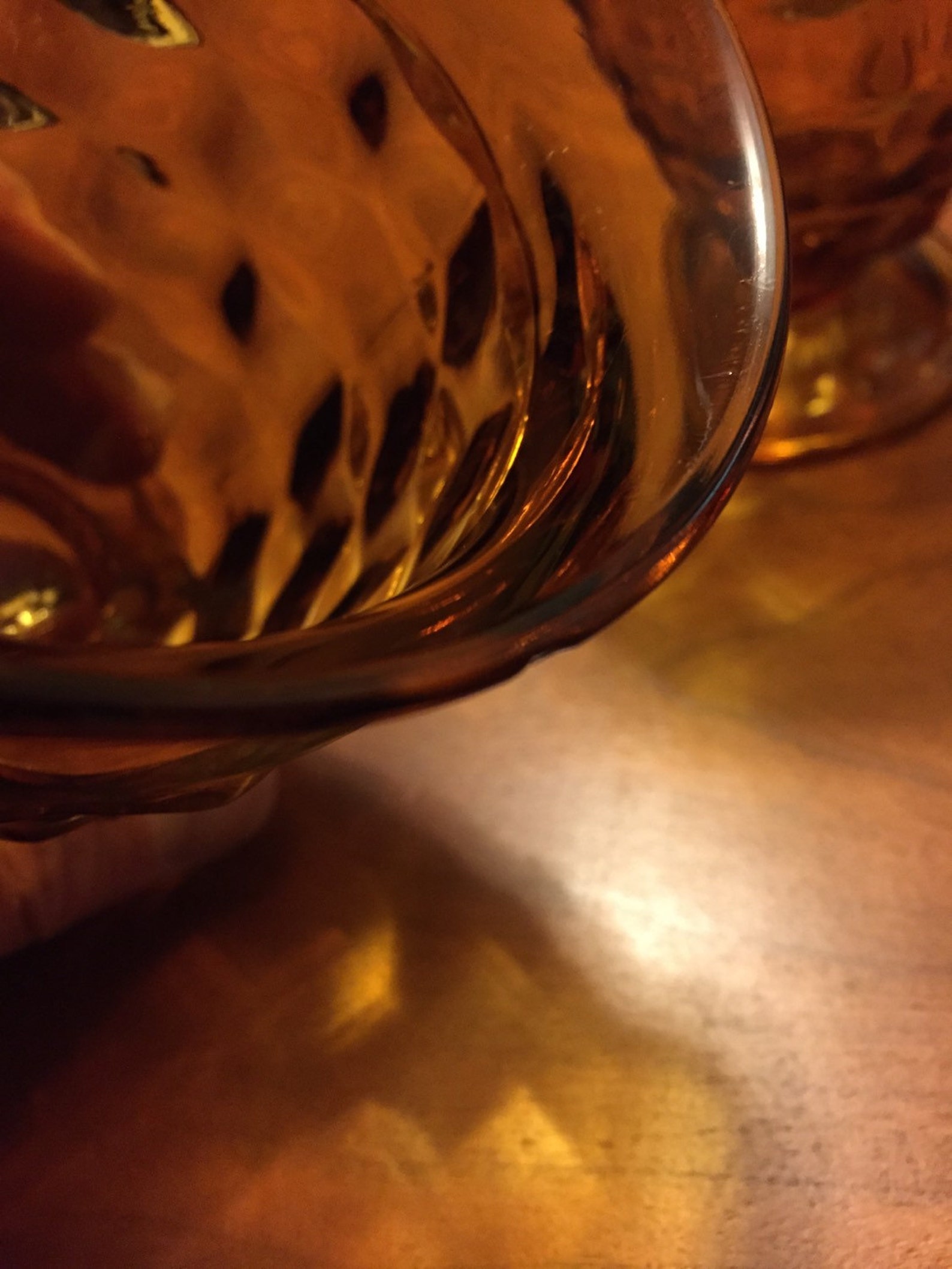 Set Of Vintage Indiana Glass Amber Whitehall Drinking Glasses Etsy