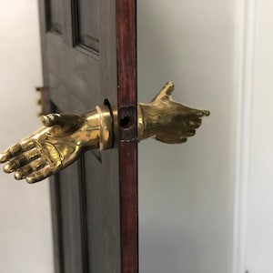 Door Handle BRONZE HAND MADE Sculpture Art Exterior Interior Home Decor ...